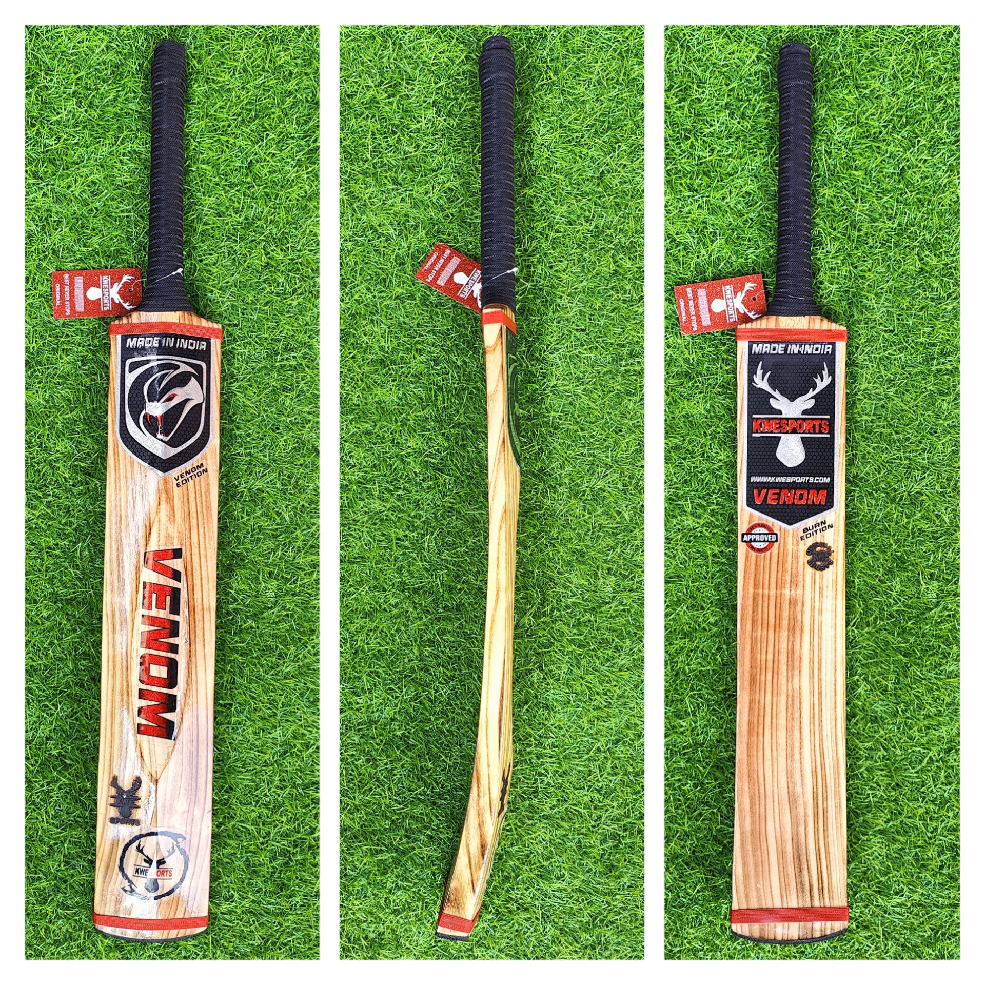 VENOM Tennis Cricket Bat - HARD TENNIS – Kwesports