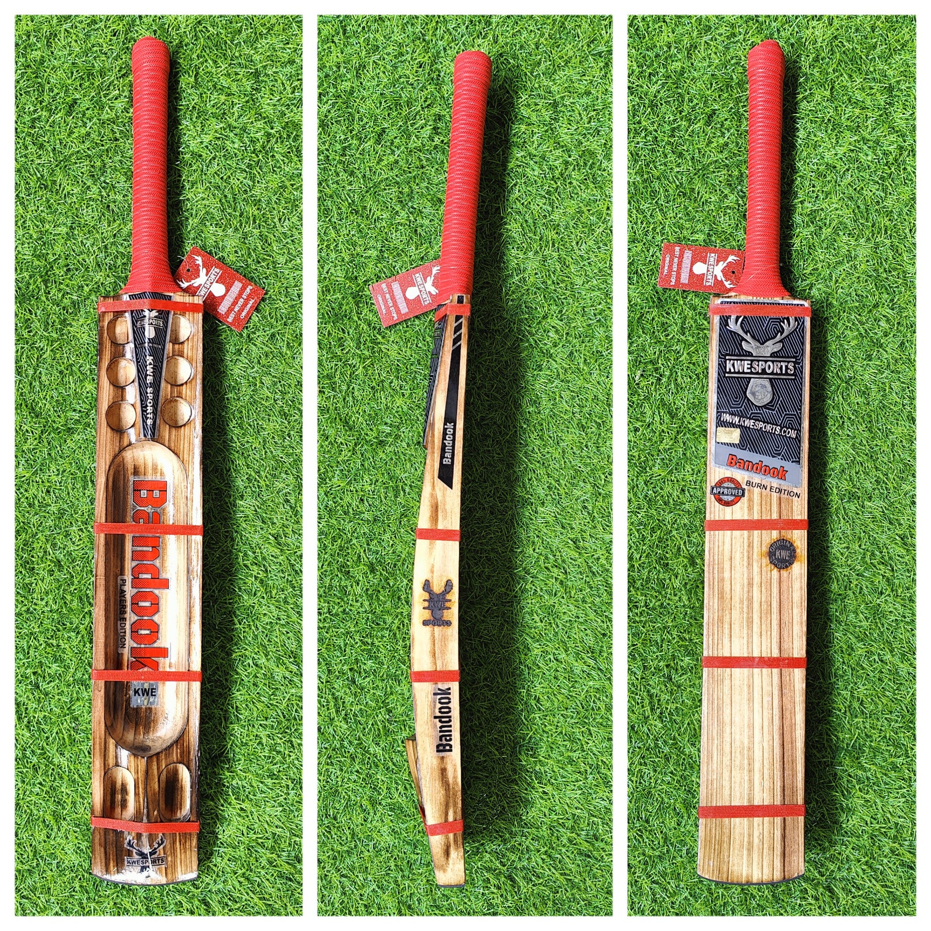 Kwesports Bandook Burn Edition - Hard Tennis Bat - Diamond Cut