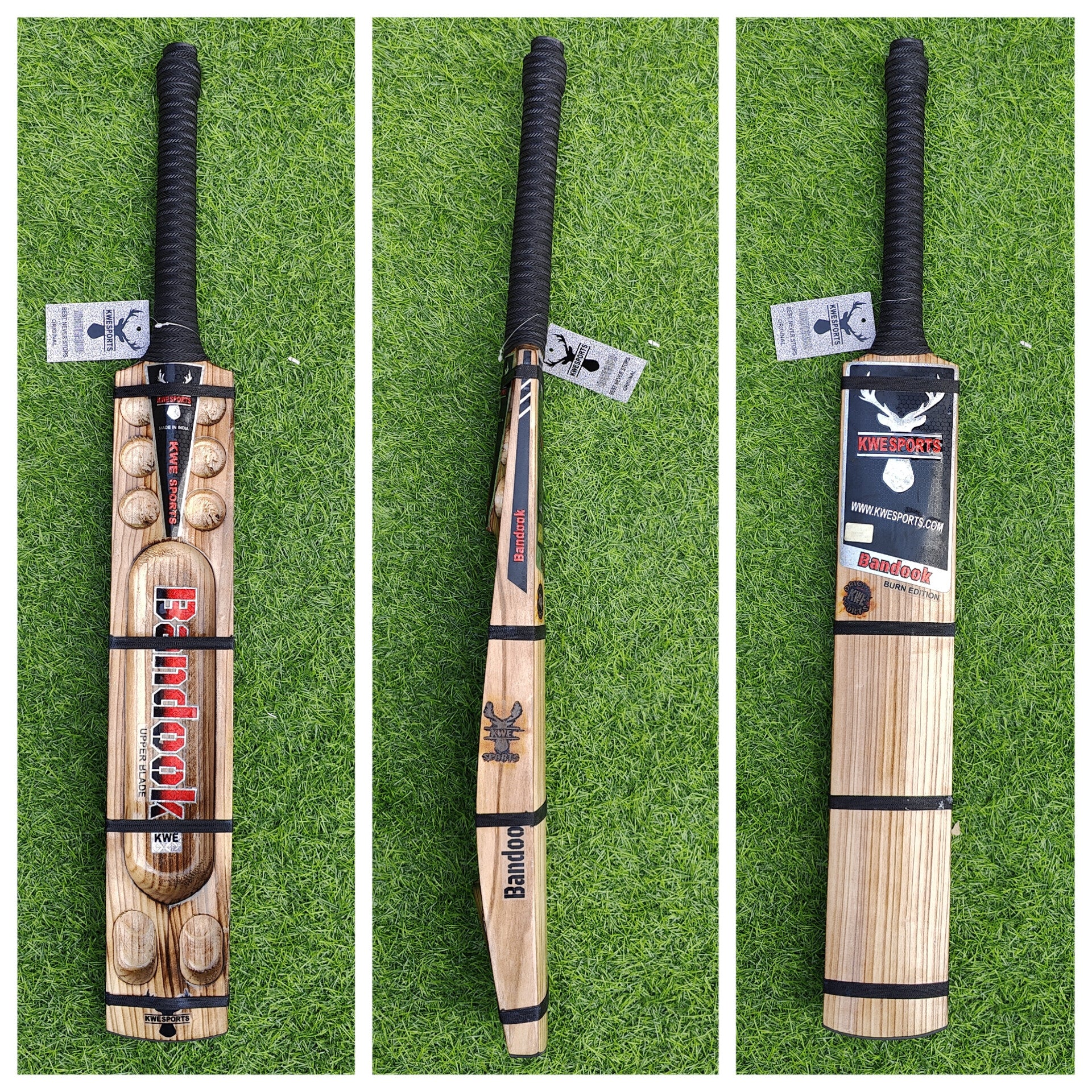 Bandook Upper Blade - Diamond Cut Burn Edition - Hard Tennis Bat ...