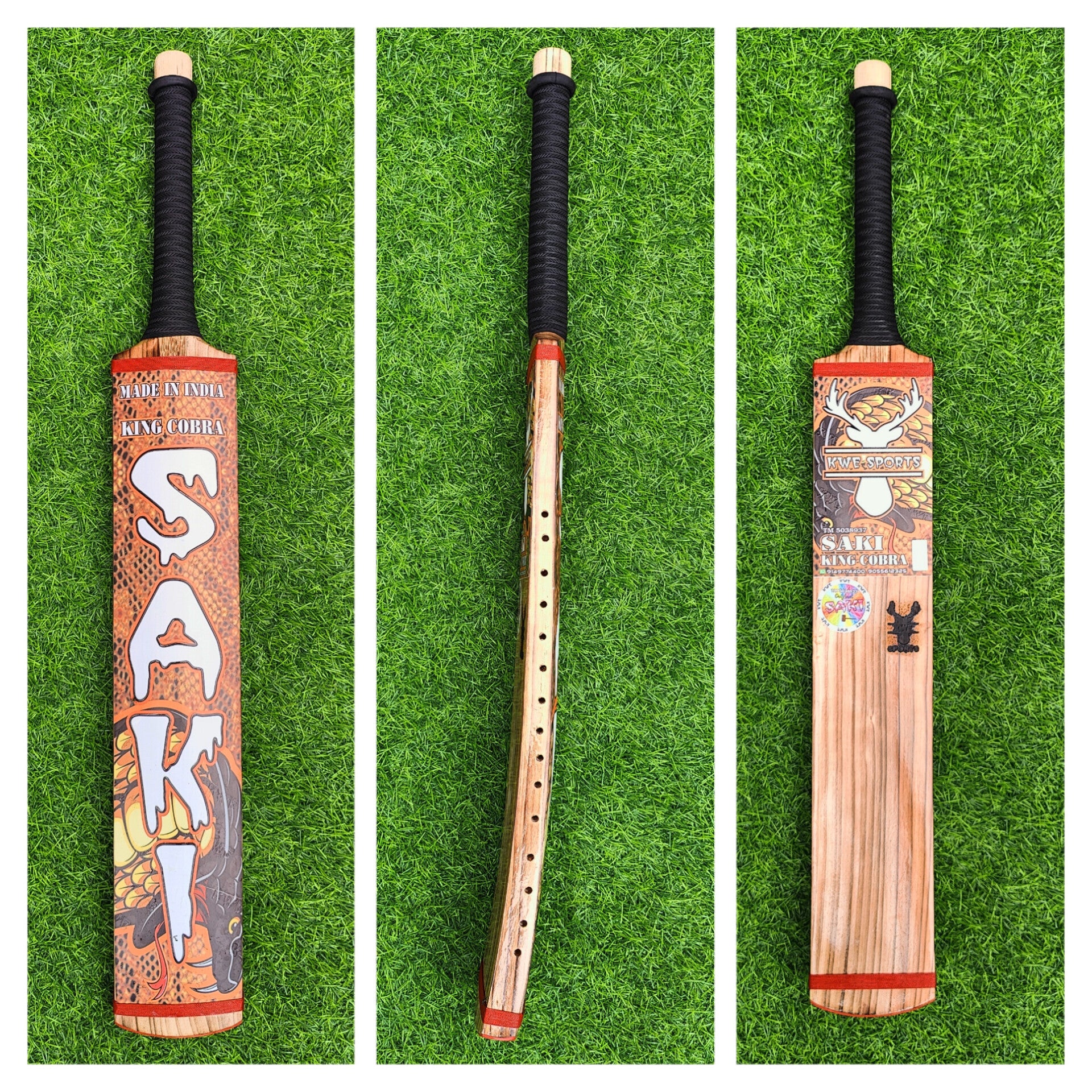Kwesports Saki King Cobra - Hard Tennis Bat - Burn Edition