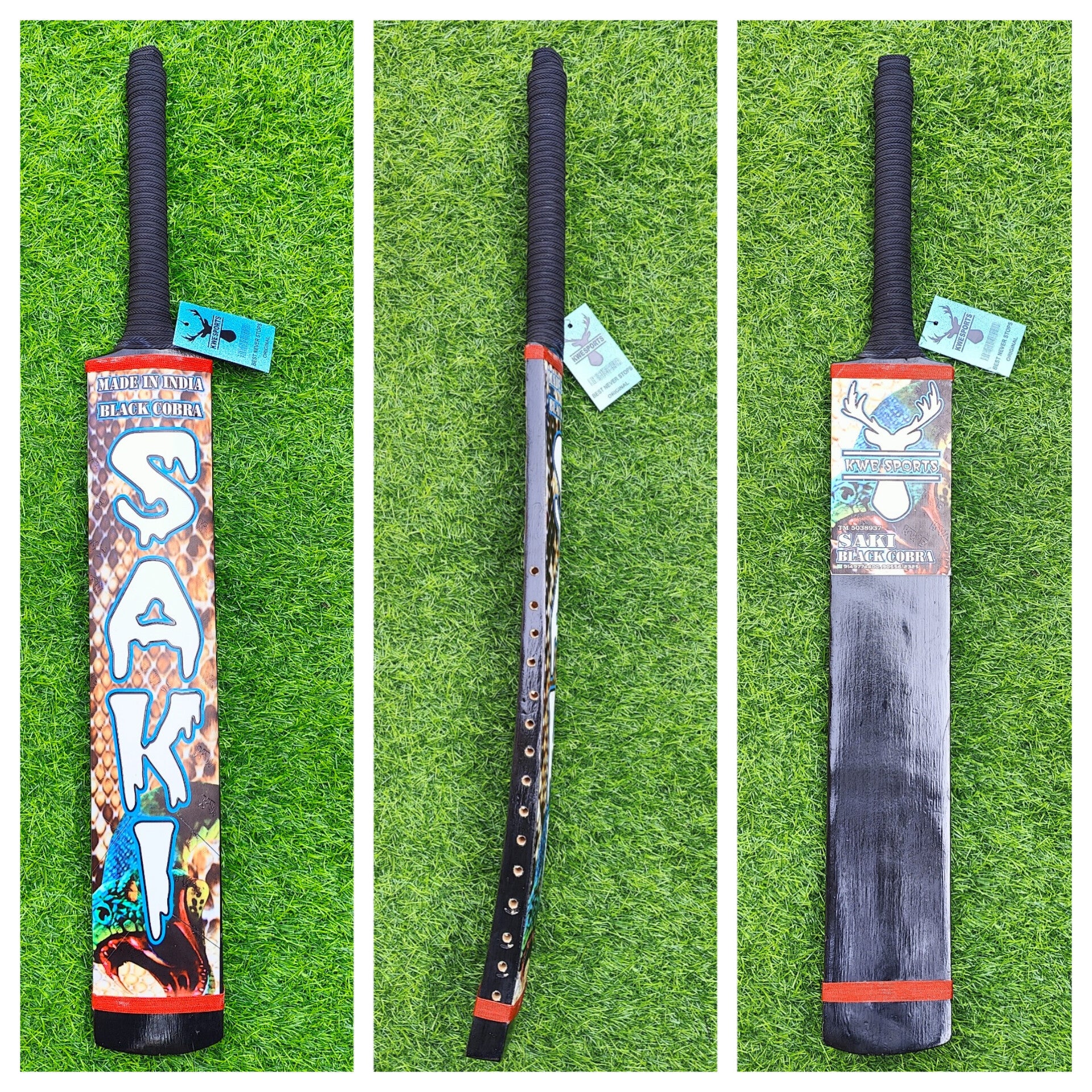 Kwesports Saki Black Cobra - Hard Tennis Bat - Black Edition